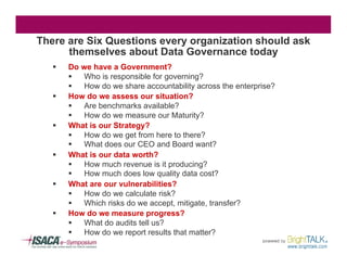 Ibm data governance framework | PDF