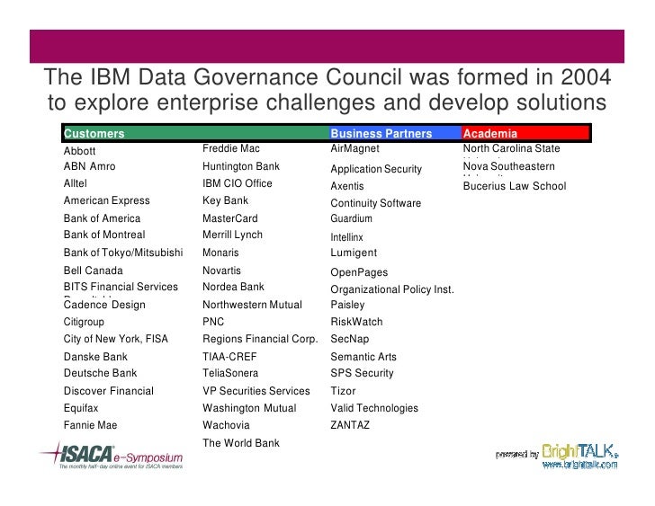 Ibm data governance framework