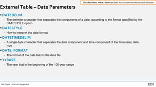 IBM Db2 11.5 External Tables | PPTX | Databases | Computer Software and Applications