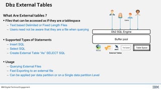 IBM Db2 11.5 External Tables | PPTX | Databases | Computer Software and Applications