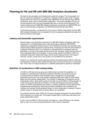 Ibm db2 analytics accelerator high availability and disaster recovery | PDF