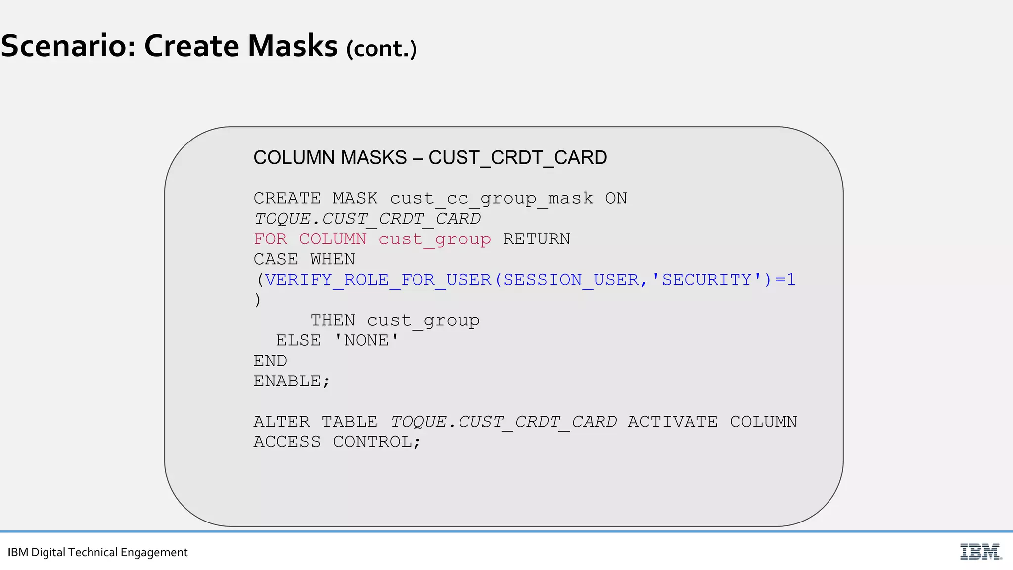 IBM db2 Row and Access Control & Masking (Enforcing Governance where the data resides) | PPTX