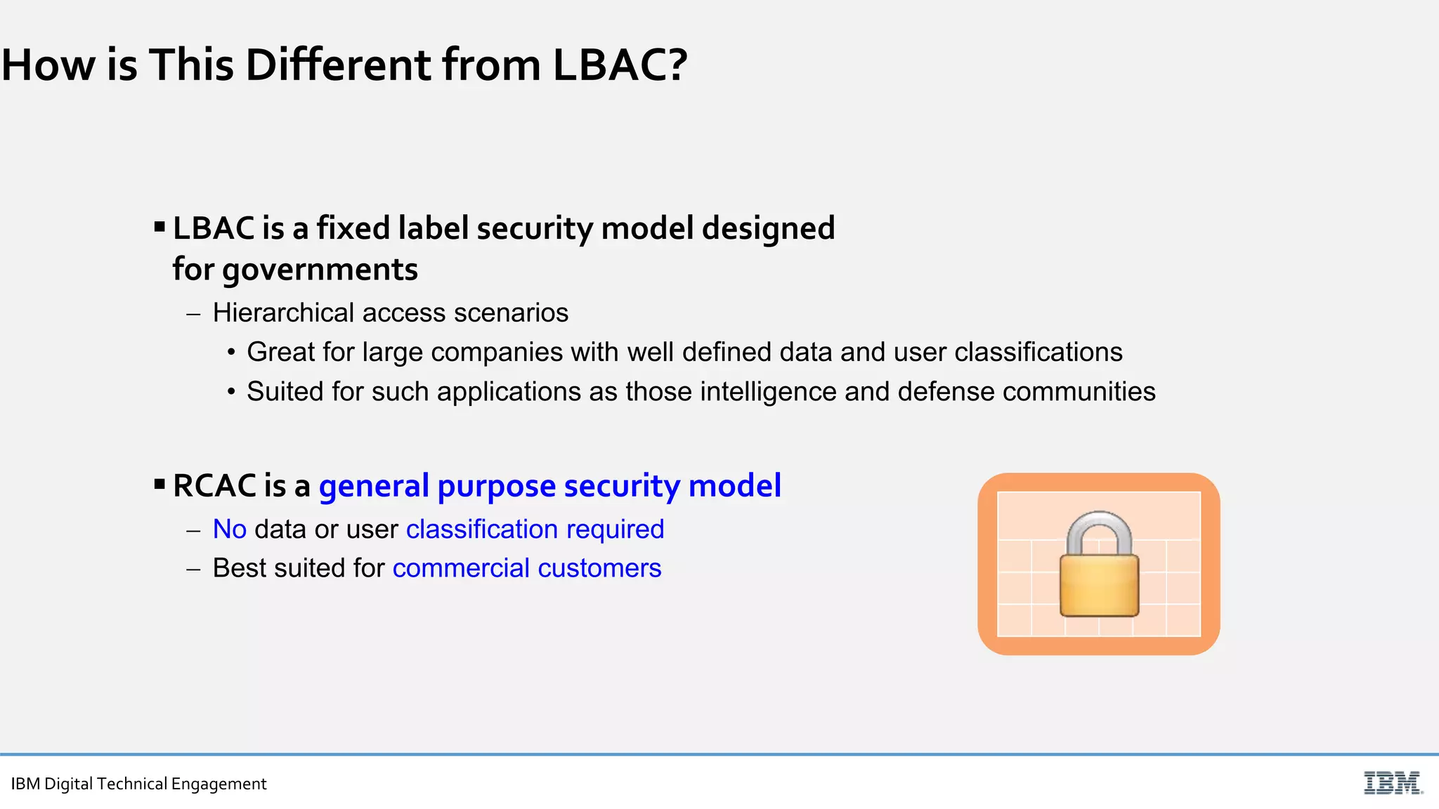 IBM db2 Row and Access Control & Masking (Enforcing Governance where ...