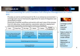 Ibm db2update2019 machine learning and db2 ai | PDF