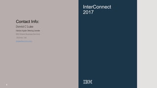 IBM Design Thinking + Agile + DevOps Interconnect 2017 | PPT