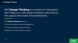 IBM Design Thinking Case Story | PDF