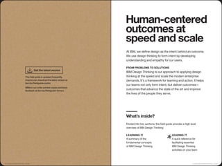 IBM Design Thinking field guide | PDF
