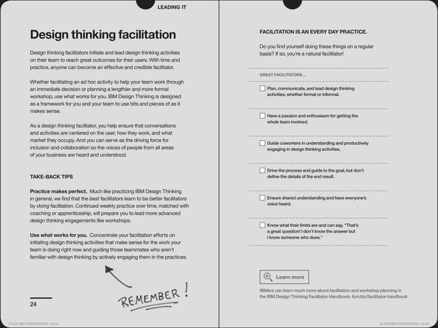 Ibm design thinking field guide v3.4 | PDF