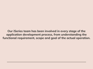 IBM iSeries Application Development | PPT