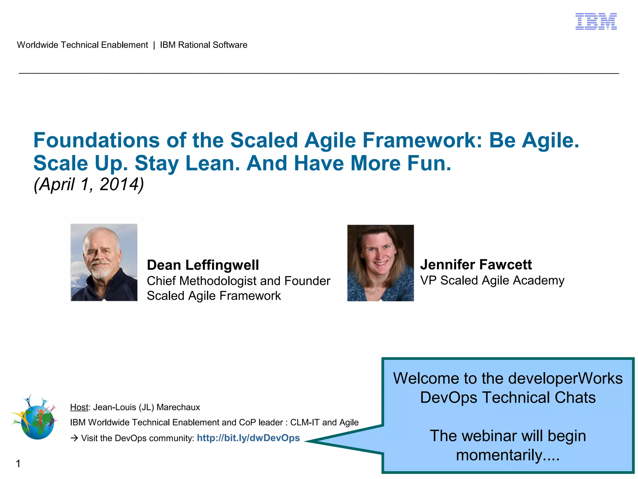 Foundations of the Scaled Agile Framework: Be Agile. Scale Up. Stay ...