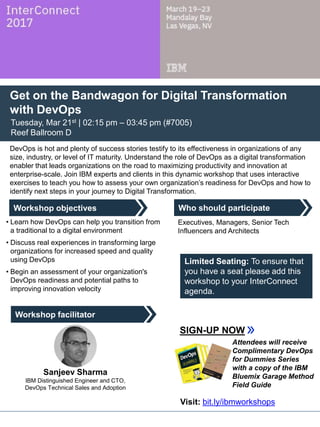 IBM DevOps Workshops at IBM InterConnect 2017 | PDF