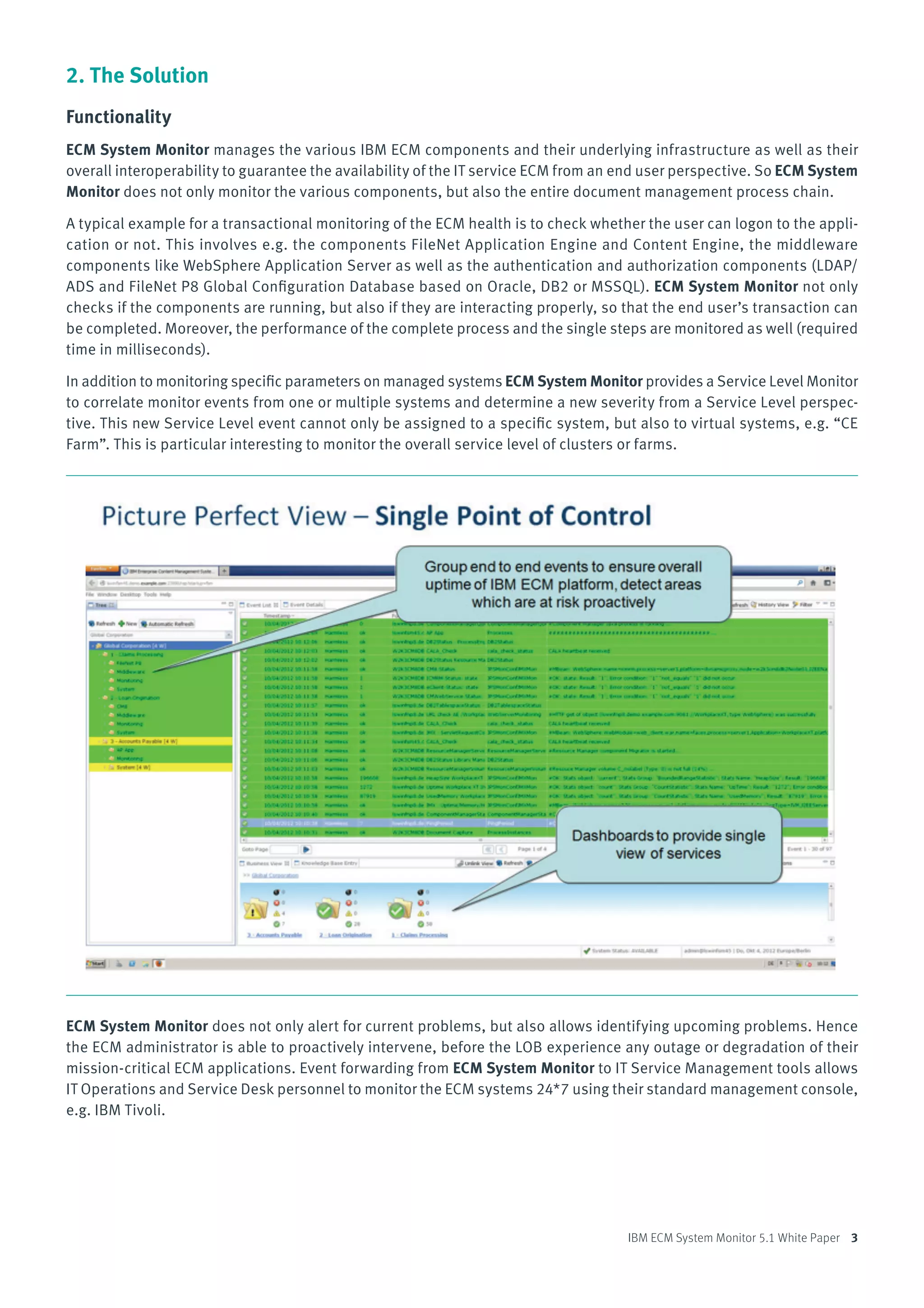 IBM ECM System monitor Whitepaper | PDF | Cloud Computing | Internet