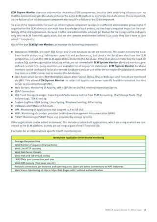 IBM ECM System monitor Whitepaper | PDF