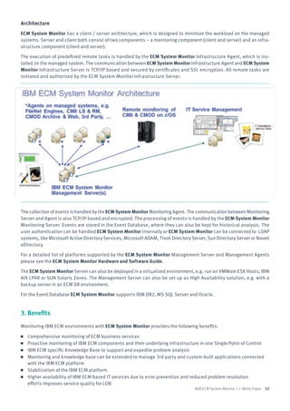 IBM ECM System monitor Whitepaper | PDF
