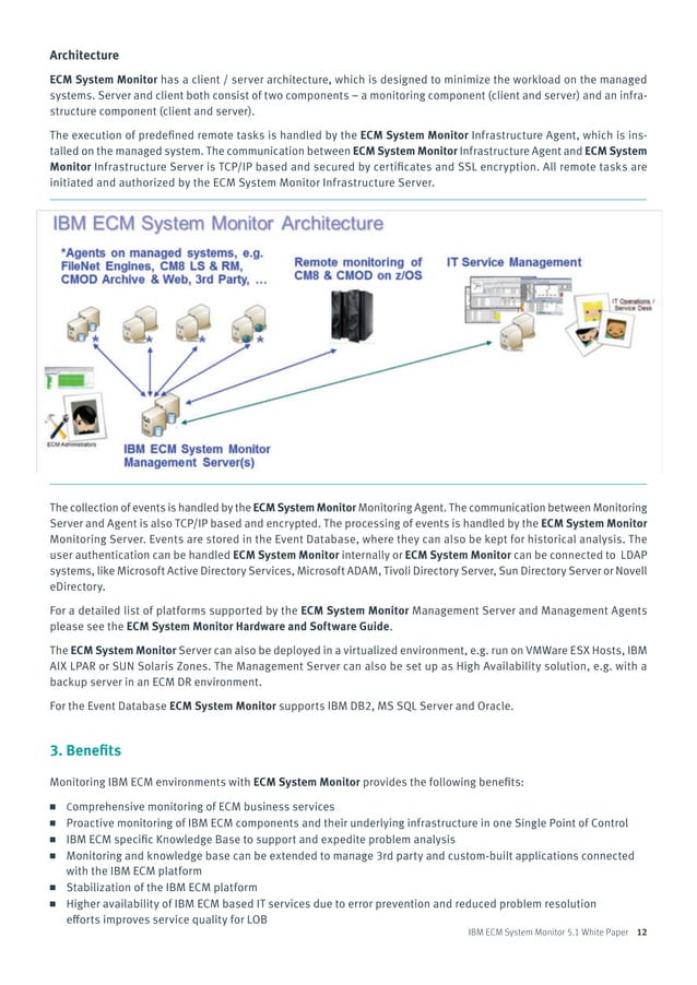 IBM ECM System monitor Whitepaper | PDF