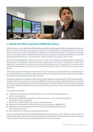 IBM ECM System monitor Whitepaper | PDF
