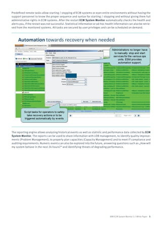 IBM ECM System monitor Whitepaper | PDF