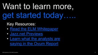 IBM elm alm overview-software engineerin-lifecycle-management | PPTX