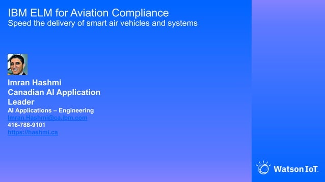 IBM ALM for aviation safety compliance aerospace | PPT