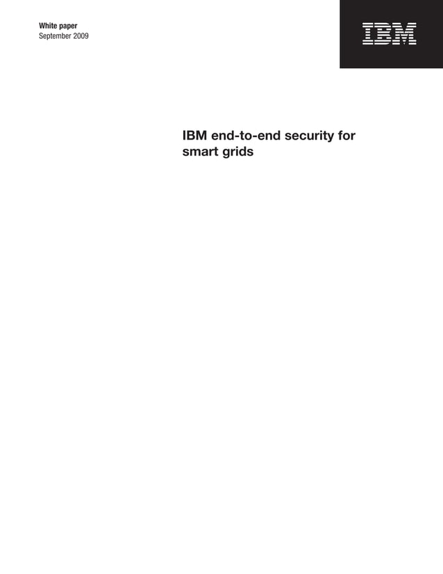 IBM End-to-End Security for Smart Grids | PDF