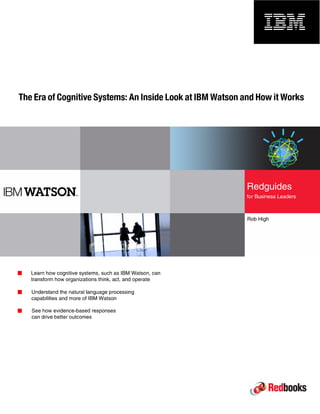 IBM - The Era of Cognitive System | PDF | Artificial Intelligence | Technology & Computing