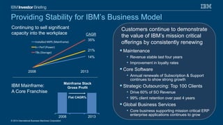 IBM Evolving Core Franchises_May 2014 ppt | PDF