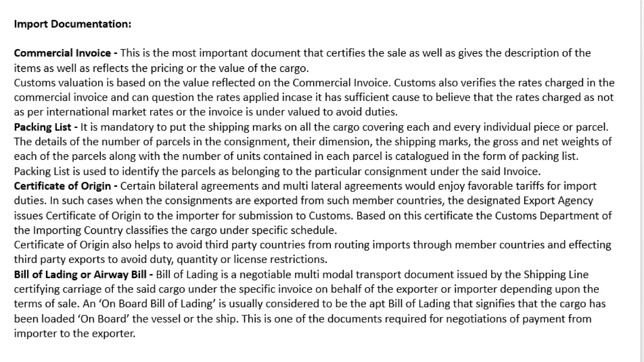 Export & Import - Procedure and Documentation | PPTX
