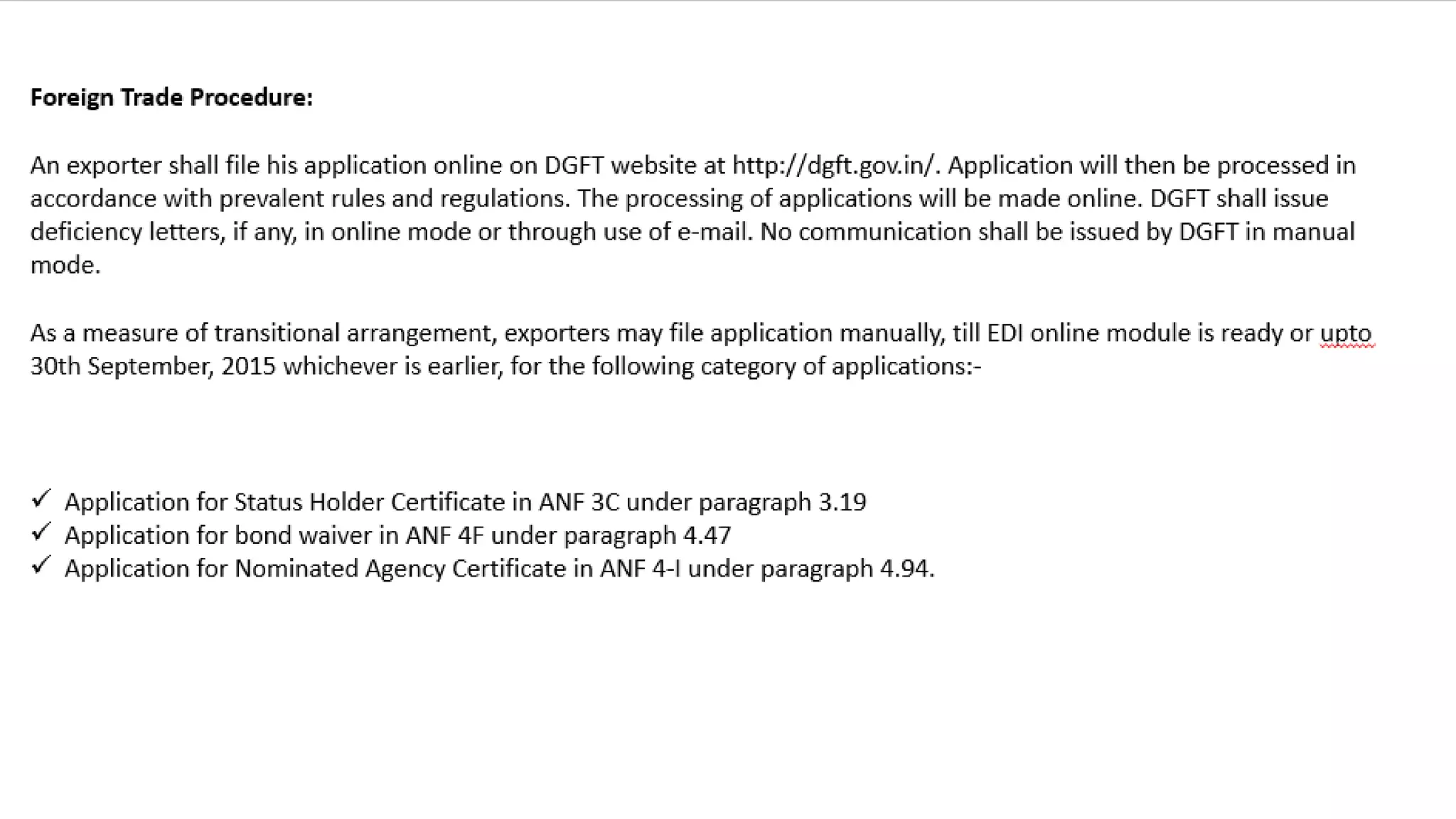 Export & Import - Procedure and Documentation | PPTX
