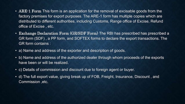 Export & Import - Procedure and Documentation | PPTX | Logistics | Business