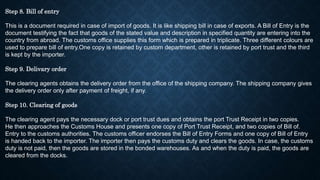 Export & Import - Procedure and Documentation | PPTX