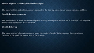 Export & Import - Procedure and Documentation | PPTX