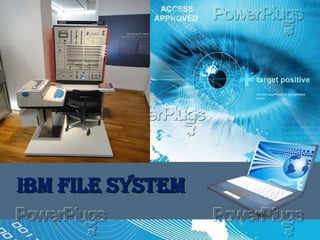 Ibm file system | PPTX | Operating Systems | Computer Software and Applications