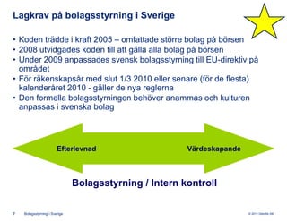 IBM Finance Forum - Bolagsstyrning | PDF | Business | Business and Finance