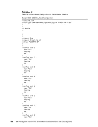 Ibm flex system and pure flex system network implementation with cisco systems | PDF