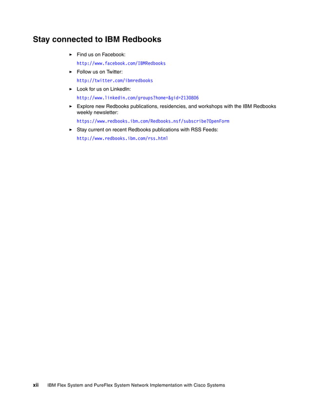 Ibm flex system and pure flex system network implementation with cisco systems | PDF