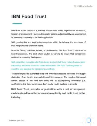 IBM Food Trust | PDF