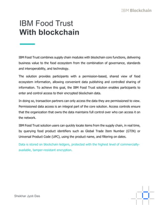 IBM Food Trust | PDF