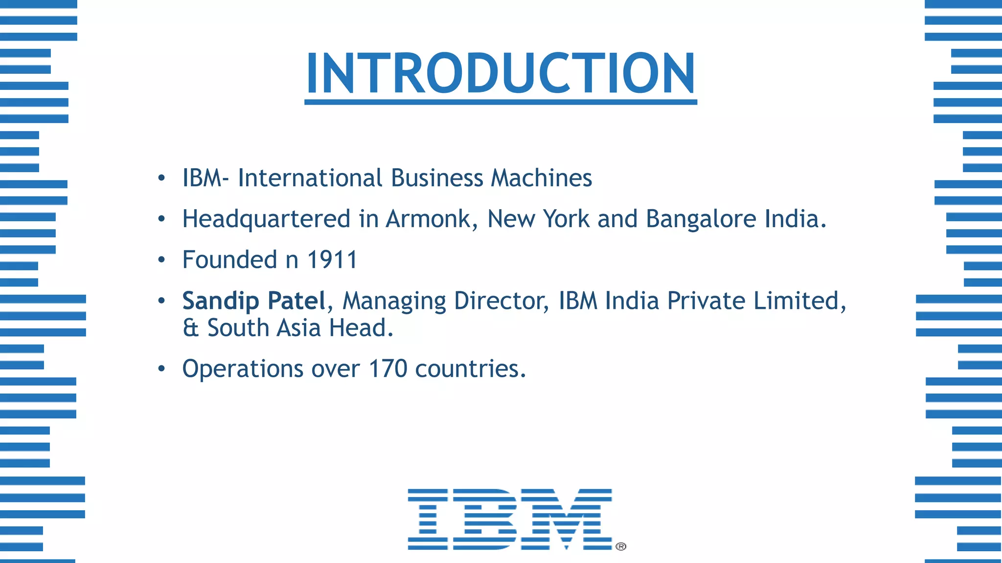 Organizational Structure of IBM | PPTX