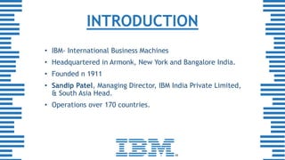 Organizational Structure of IBM | PPTX