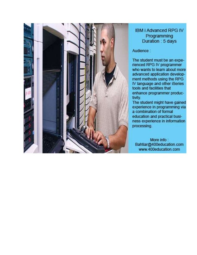Ibm I Advance Rpg Iv Programming 