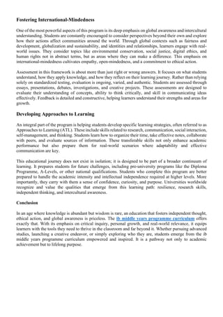 A Guide to the IB Middle Years Programme Curriculum: Building Future ...