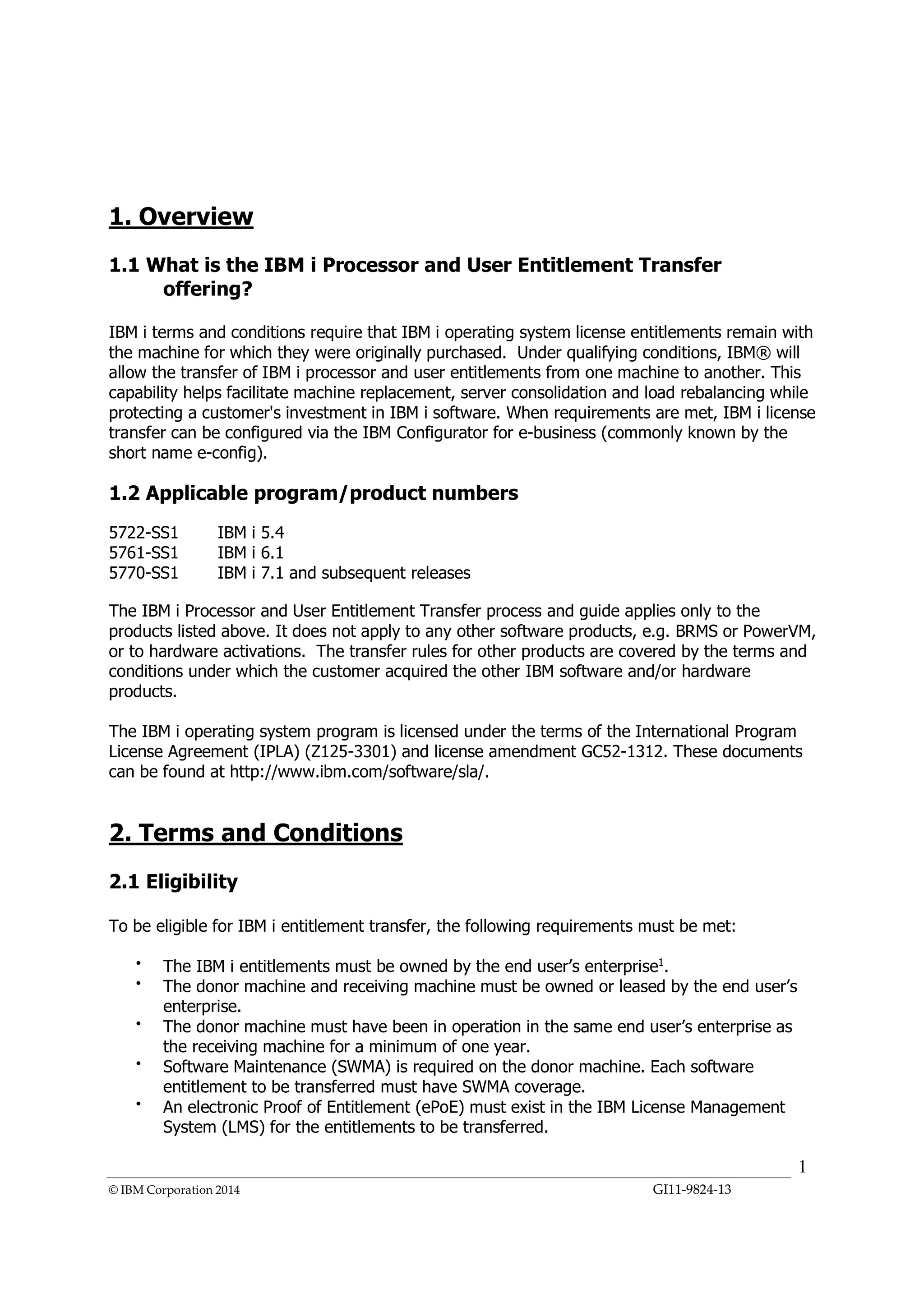 IBMi License Transfer Guide (EN) | PDF