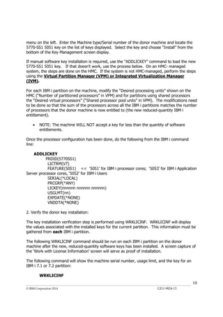 IBMi License Transfer Guide (EN) | PDF