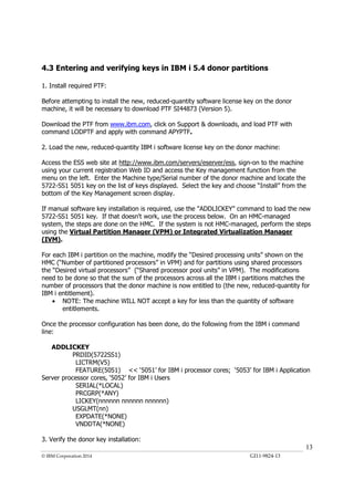 IBMi License Transfer Guide (EN) | PDF