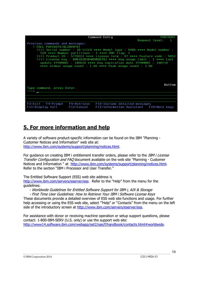 IBMi License Transfer Guide (EN) | PDF | Operating Systems | Computer Software and Applications