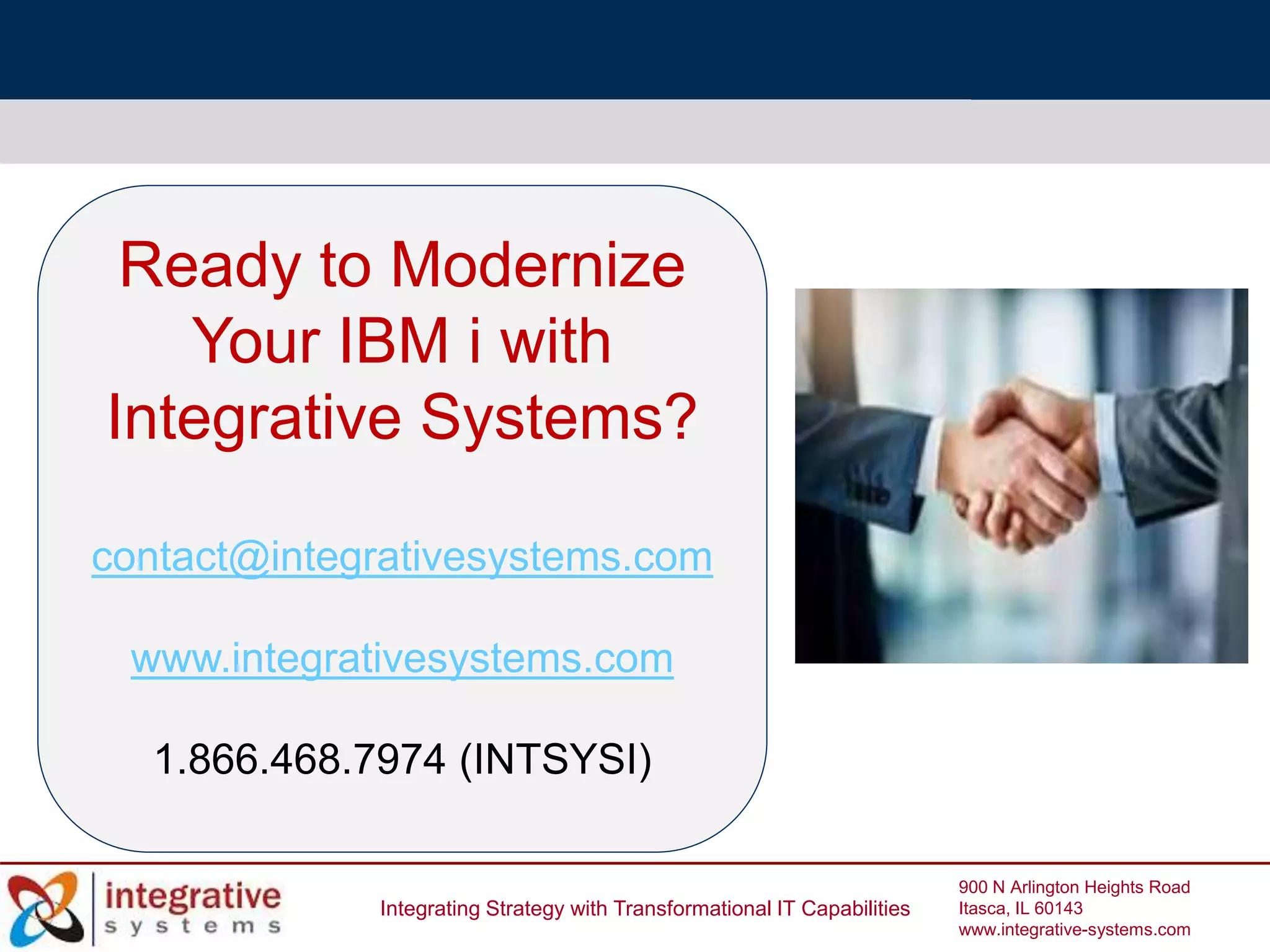 IBMi Application Modernization Guide | PPT