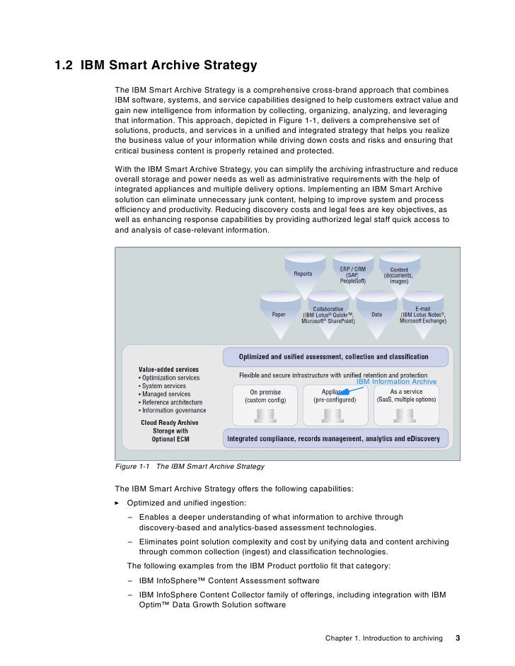 Ibm information archive architecture and deployment sg247843