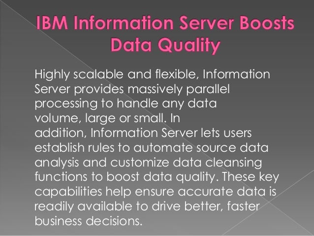 Ibm information server boosts data quality by timothy valihora