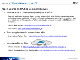 IBM Informix - What's new in 12.10.xc7