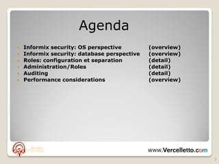 Ibm informix security functionality overview | PPT